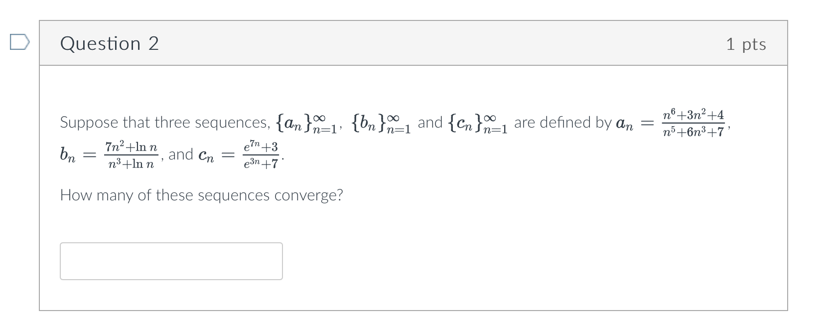 Solved Suppose that three sequences, {an}n=1∞,{bn}n=1∞ and | Chegg.com