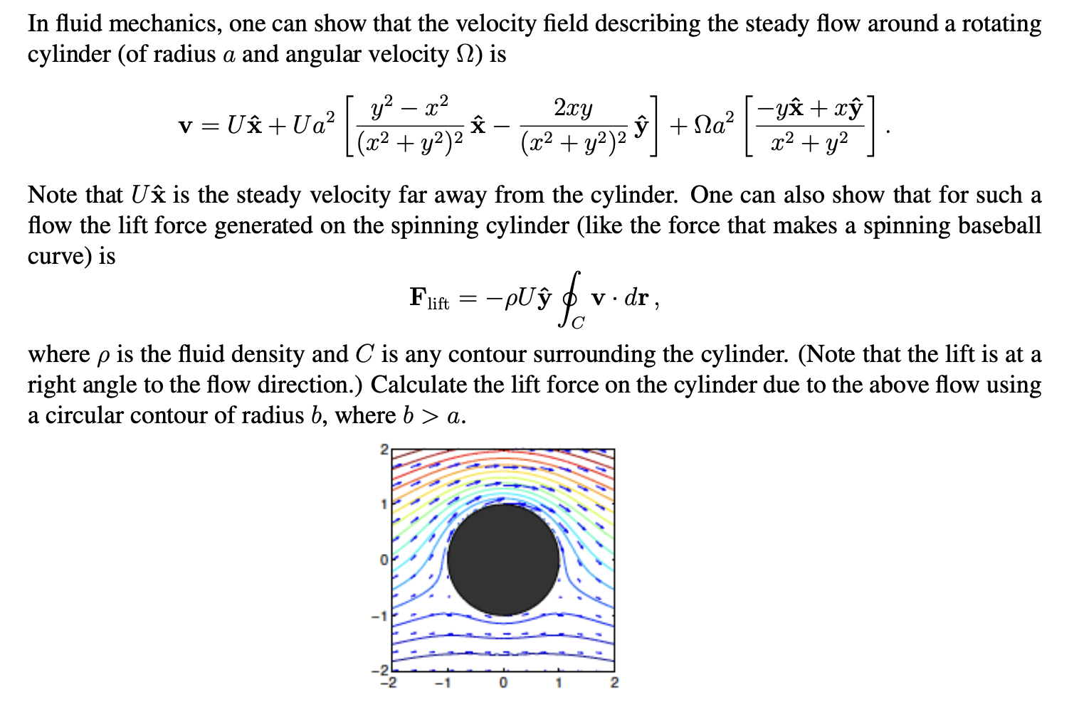Solved In fluid mechanics, one can show that the velocity | Chegg.com