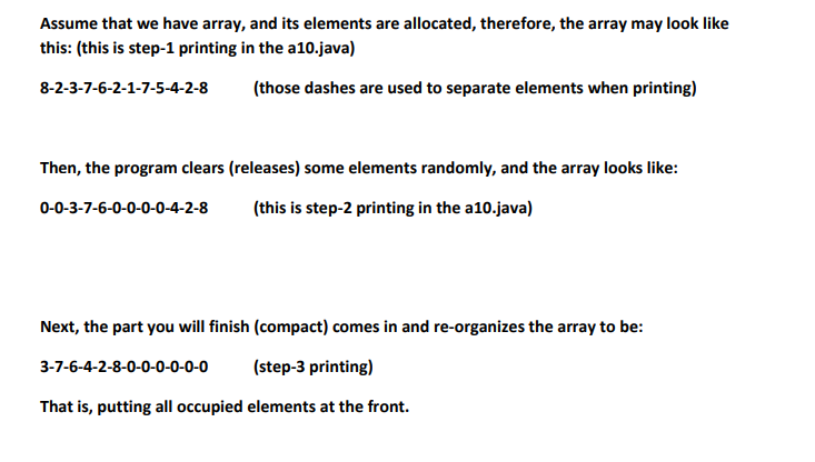 Solved // step-3. compact // your code starts here // your | Chegg.com