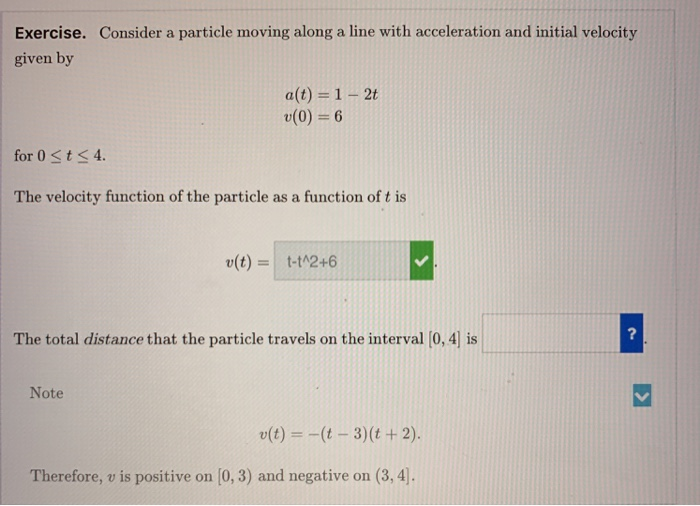 Solved Consider a particle moving along a line with | Chegg.com