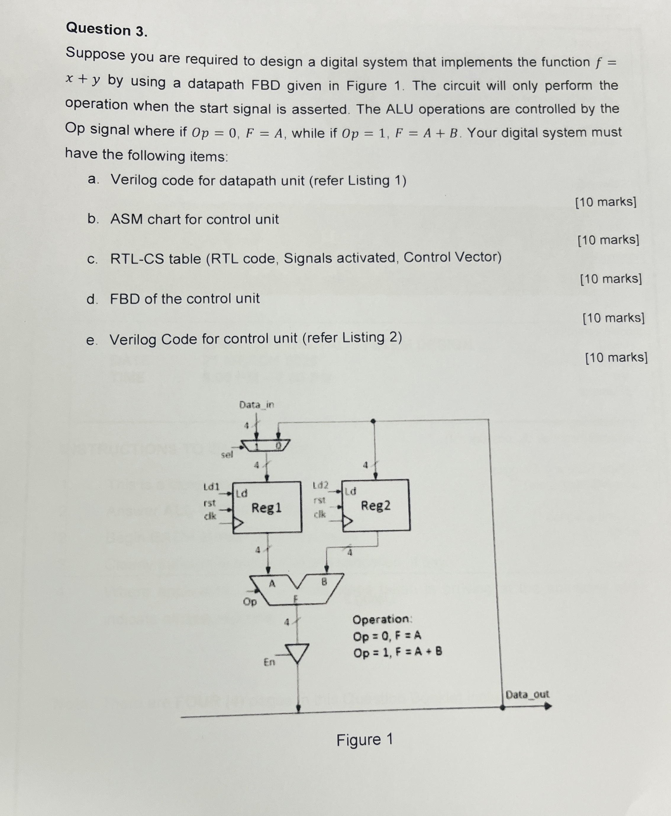 Question 3. ﻿Suppose you are required to design a | Chegg.com