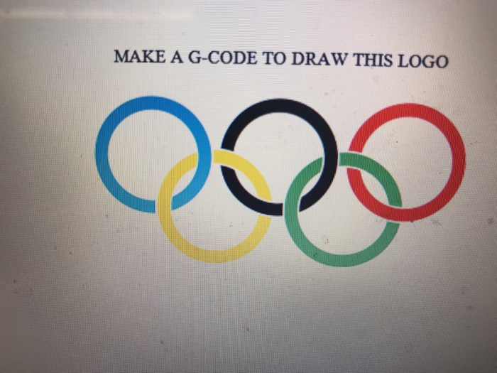 Solved MAKE A G-CODE TO DRAW THIS LOGO | Chegg.com
