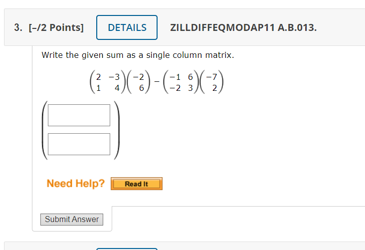Solved 3. [-/2 Points] DETAILS Write the given sum as a | Chegg.com