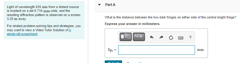 Solved Light of wavelength 635 nm from a distant source is | Chegg.com