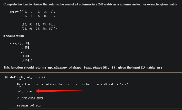 Solved Complete the function below that returns the sum of | Chegg.com