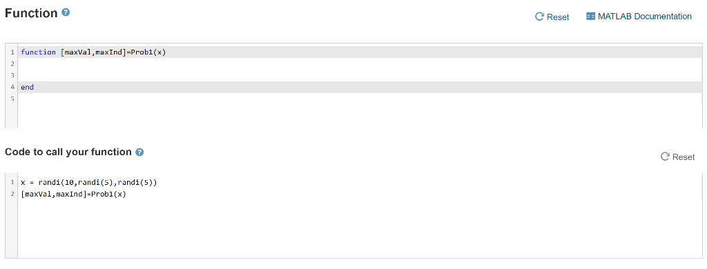 Solved Develop a function Prob1.m to find the maximum values | Chegg.com