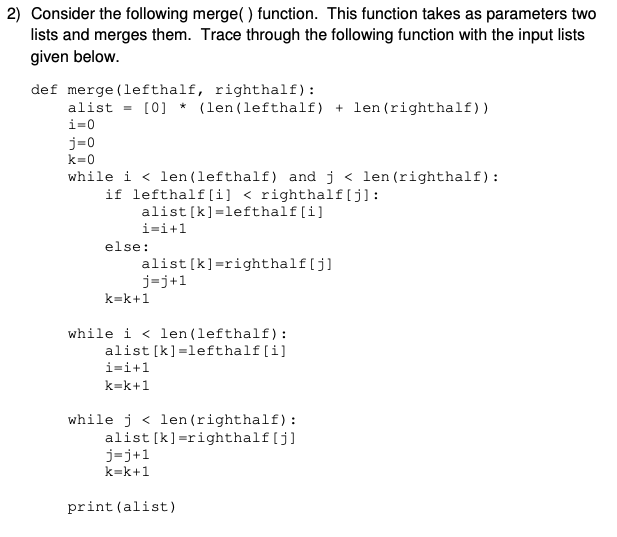 Solved 1) Trace through this short bubble sort algorithm. | Chegg.com