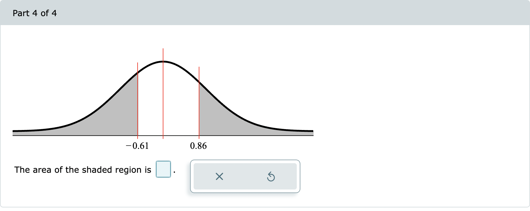 Solved Find each of the shaded areas under the standard | Chegg.com