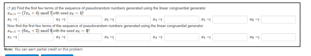 Solved (1 pt) Enter Tor F depending on whether the statement | Chegg.com