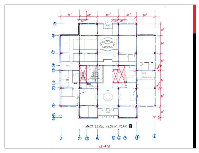 Solved Example: Each bay is 30ft long. Come u with a framing | Chegg.com
