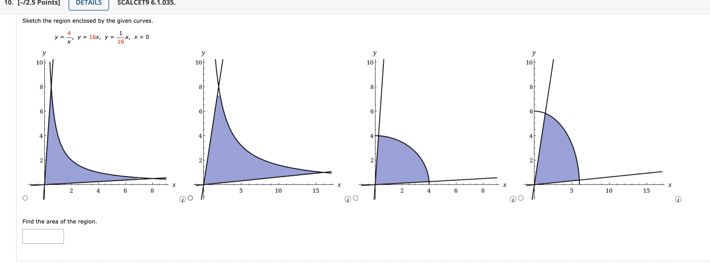 Solved Sketch the region enclosed by the given curves. | Chegg.com