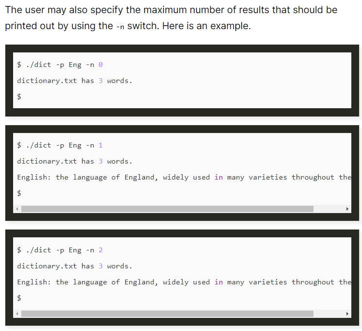 Implement a dictionary application using C or C++ | Chegg.com