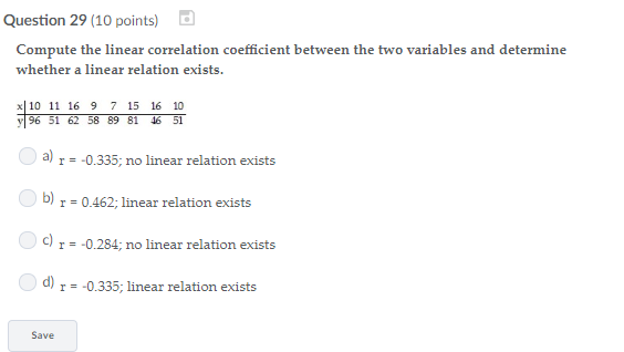 Solved Question 29 (10 points) Compute the linear | Chegg.com