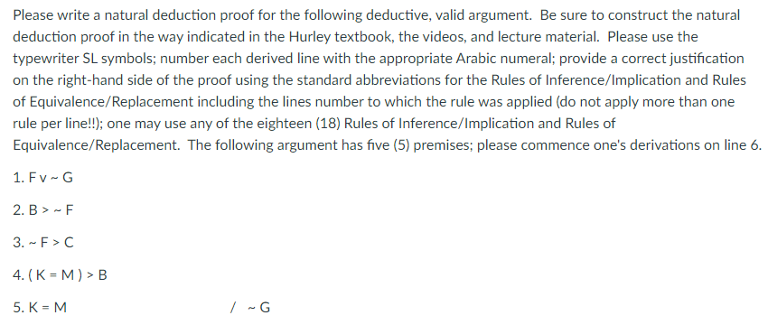 Solved Please write a natural deduction proof for the | Chegg.com