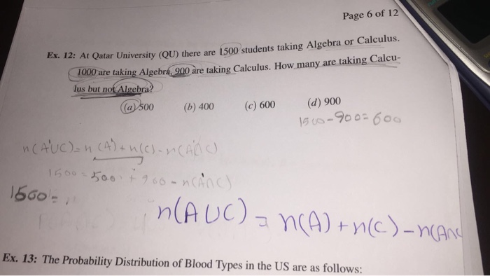 Solved At Qatar University (QU) there arc 1500 students | Chegg.com