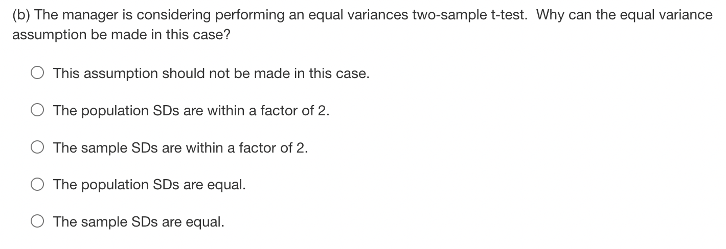 Solved \r\n\r\n(c) What is the estimate of pooled standard | Chegg.com