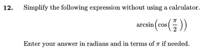 Solved Simplify the following expression without using a | Chegg.com