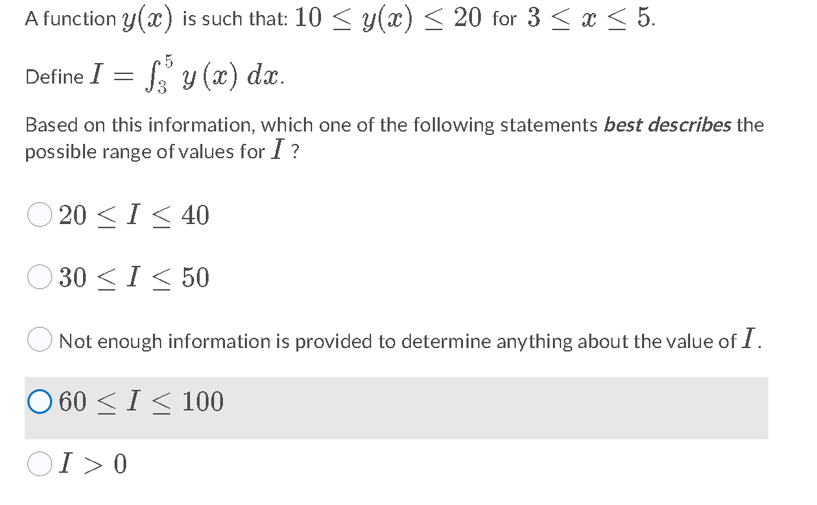 Solved A function y(x) is such that: 10 = y(x)