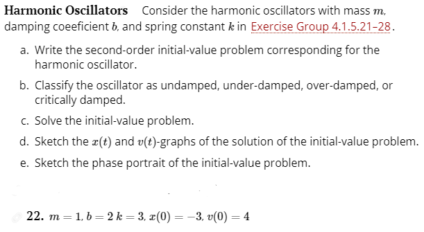 Solved Harmonic Oscillators Consider the harmonic | Chegg.com