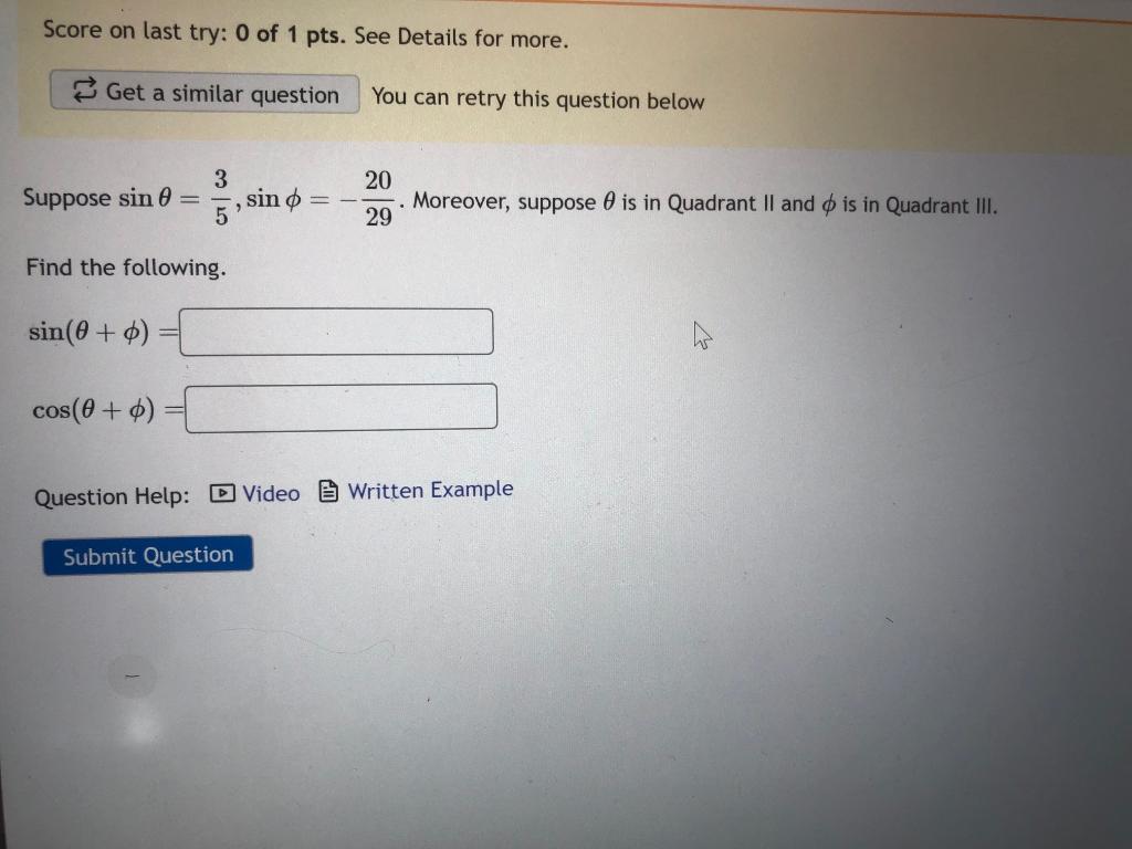 Solved Score on last try: 0 of 1 pts. See Details for more. | Chegg.com
