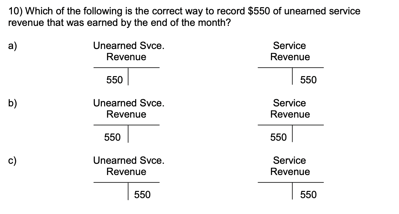 Solved 10) Which of the following is the correct way to | Chegg.com