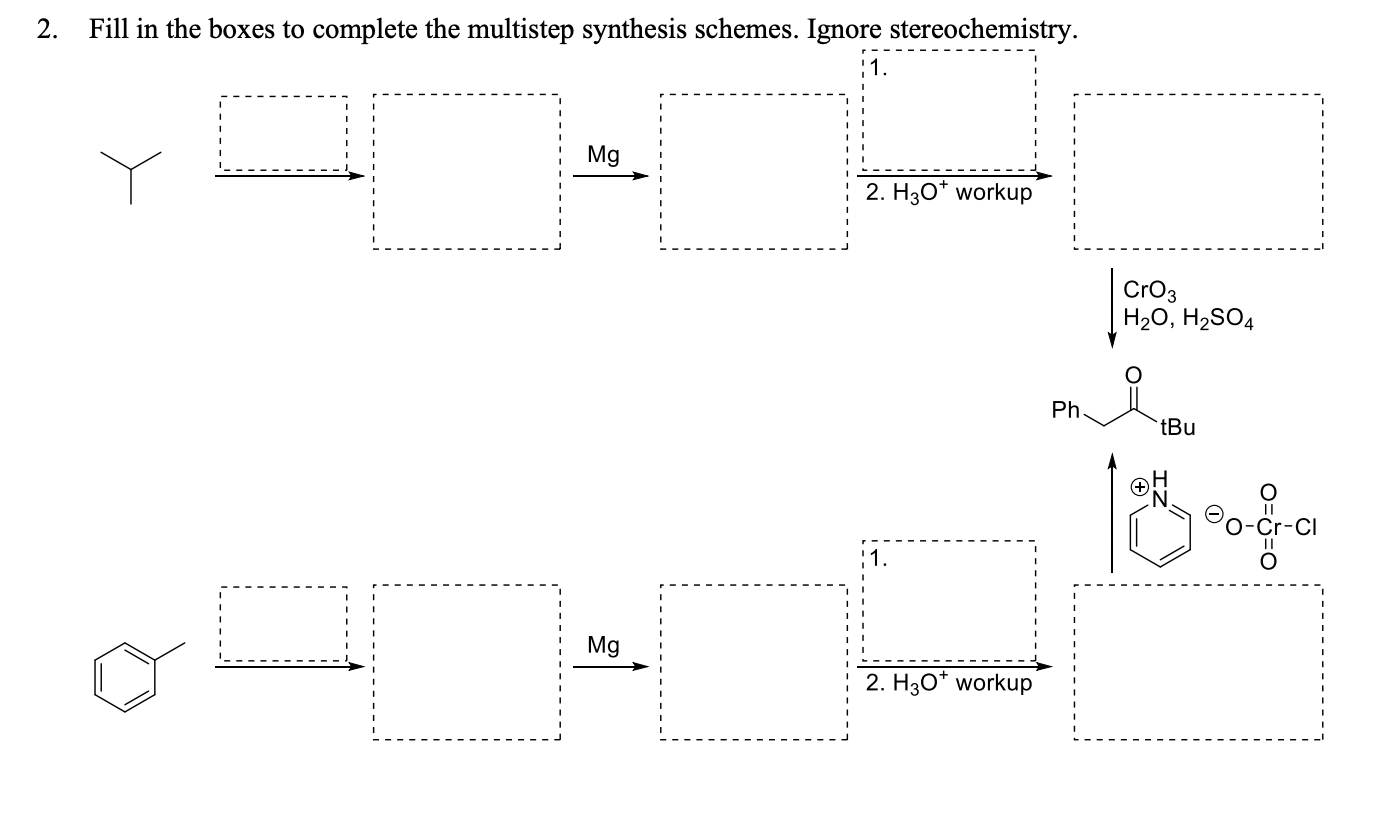 Solved 2. Fill in the boxes to complete the multistep | Chegg.com