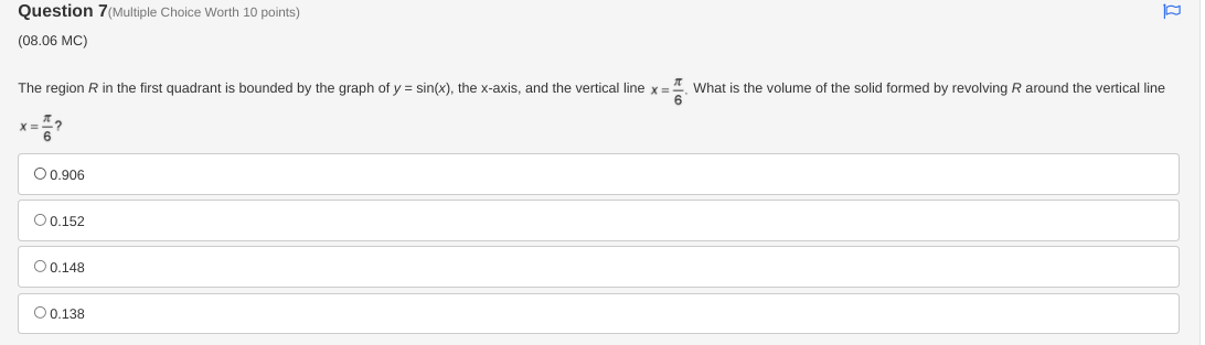 Solved Question 6(Multiple Choice Worth 10 points) (09.01 | Chegg.com