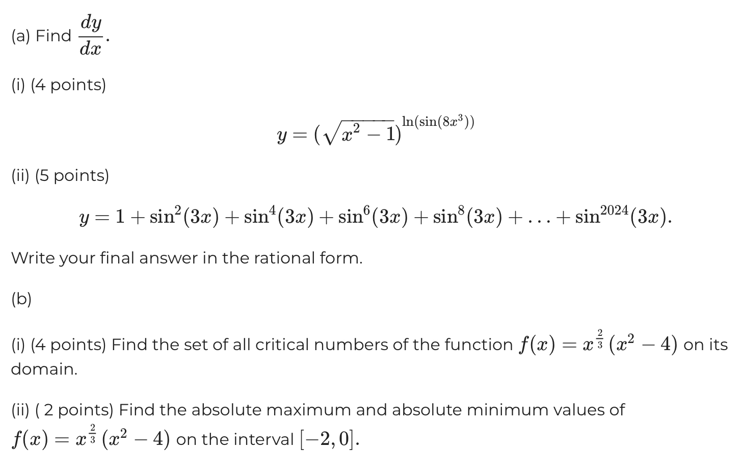 Solved Please show all work and include all explanations, | Chegg.com
