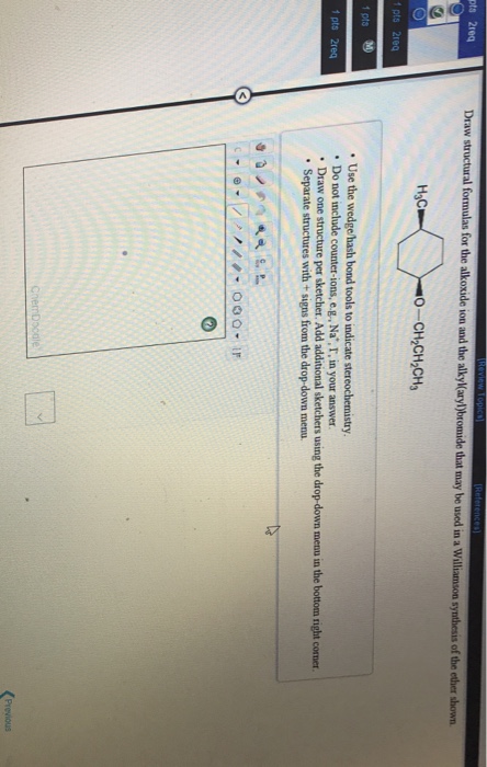 Solved Draw structural formulas for the alkoxide ion and the | Chegg.com