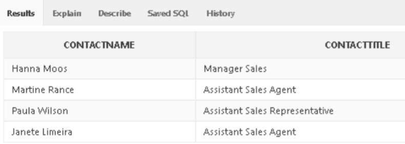 Solved Database Return all of the contact names, and contact | Chegg.com