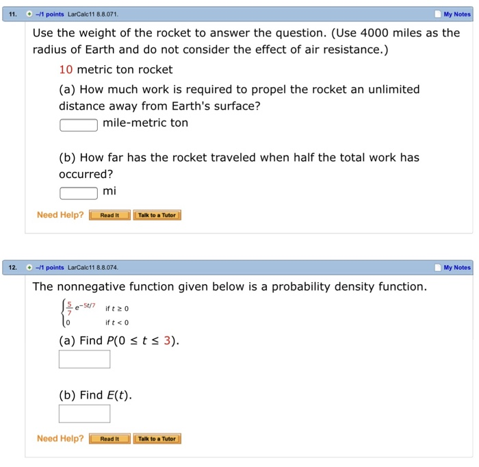 Solved 11. О-M points LarCalc1 18.8071. My Notes Use the | Chegg.com Solved 11. О-M points LarCalc1 18.8071. My Notes Use the | Chegg.com