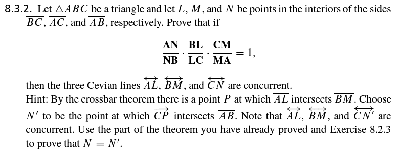 Solved 3.2. Let ABC be a triangle and let L,M, and N be | Chegg.com