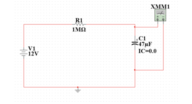Solved XMM1 +C1 47uF IC=0.0 Hili V1 -12V Hle t vc(t) = | Chegg.com