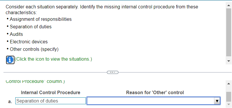 Solved Consider each situation separately. Identify the | Chegg.com Solved Consider each situation separately. Identify the | Chegg.com