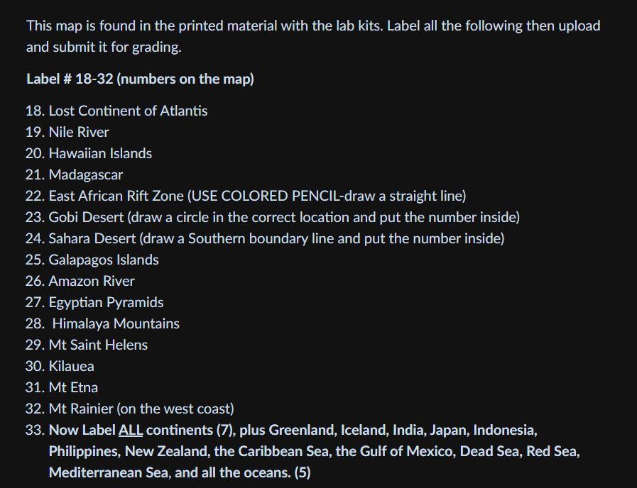 This map is found in the printed material with the | Chegg.com