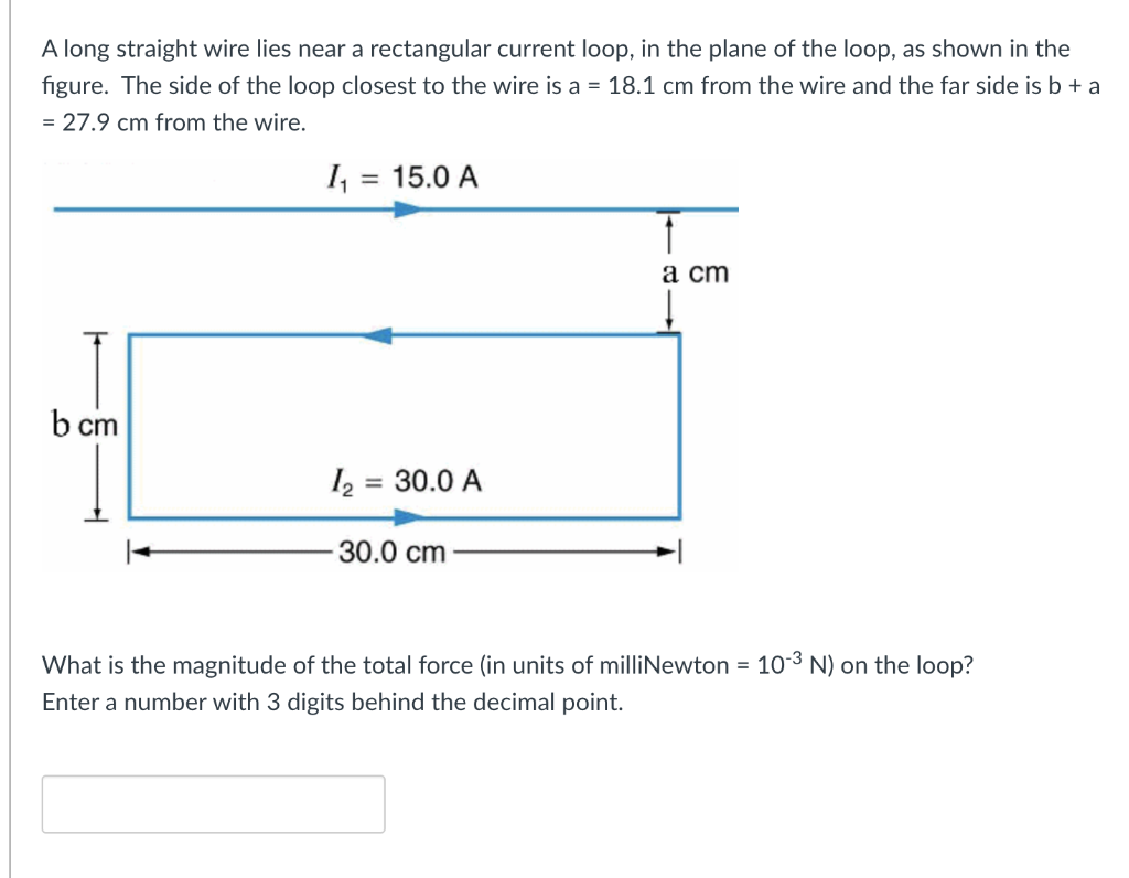 Solved A long straight wire lies near a rectangular current | Chegg.com