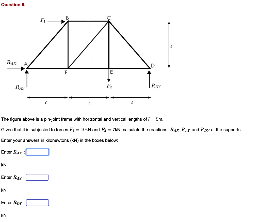 Solved Question 6. Fi M RAX F E RAY F2 RpY The figure above | Chegg.com