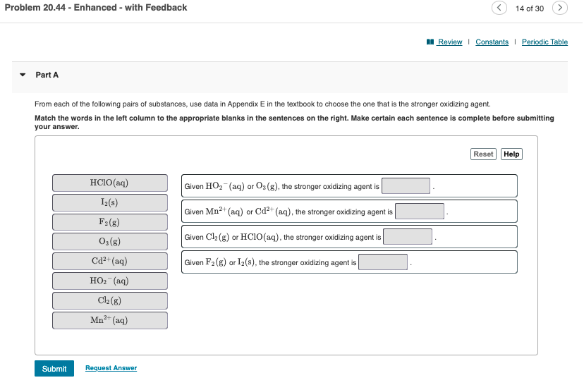 Solved Problem 20.44 - Enhanced - with Feedback 14 of 30 A | Chegg.com