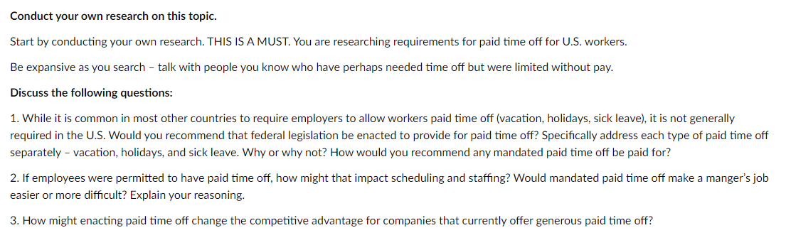 Conduct your own research on this topic. Start by | Chegg.com