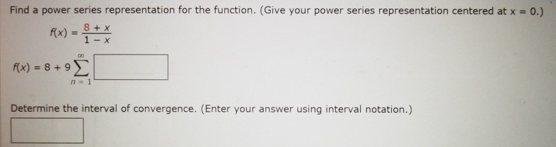 Solved Find a power series representation for the function. | Chegg.com