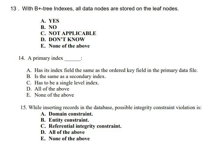 Solved 12. Which of the following statements are true of | Chegg.com