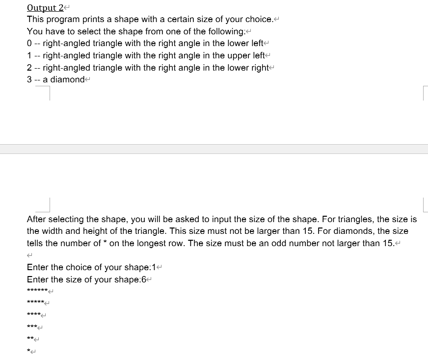 Solved Program PrintTriangles.java prints out triangles and | Chegg.com