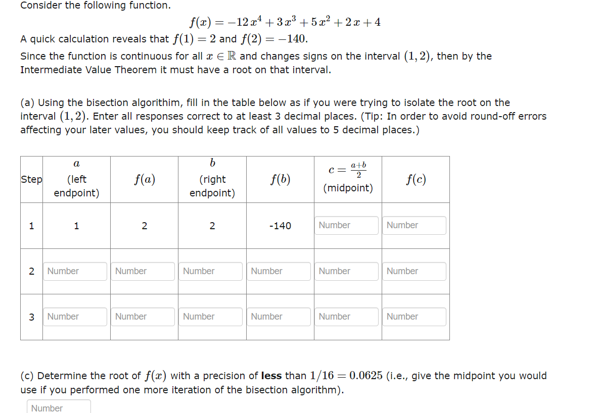 Solved Consider the following function. | Chegg.com