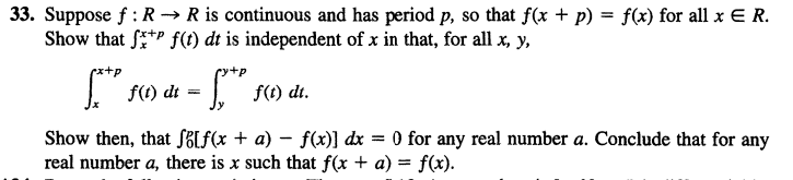 Solved 33. Suppose f: RR is continuous and has period p, so | Chegg.com