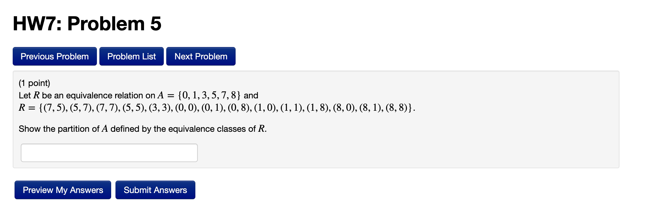 Solved HW7: Problem 5 Previous Problem Problem List Next | Chegg.com