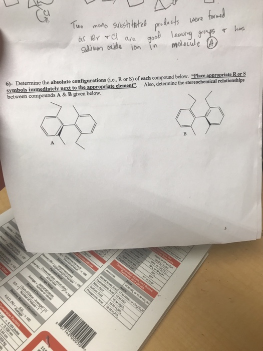 Solved Determine the absolute configurations (i.e., R or S) | Chegg.com