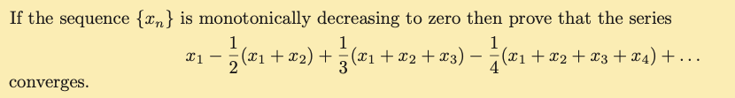 Solved If the sequence {In} is monotonically decreasing to | Chegg.com