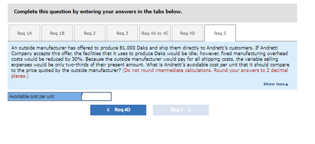 Solved Problem 6-18 (Algo) Relevant Cost Analysls In a | Chegg.com