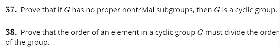 Solved 37. Prove that if G has no proper nontrivial | Chegg.com