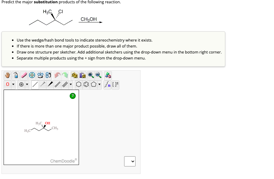 Solved Predict the major substitution products of the | Chegg.com
